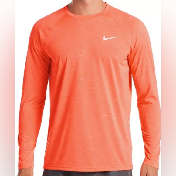 Nike | Shirts | Nwt Nike Drifit Heathered Longsleeve Rash Guard Upf 4 ...
